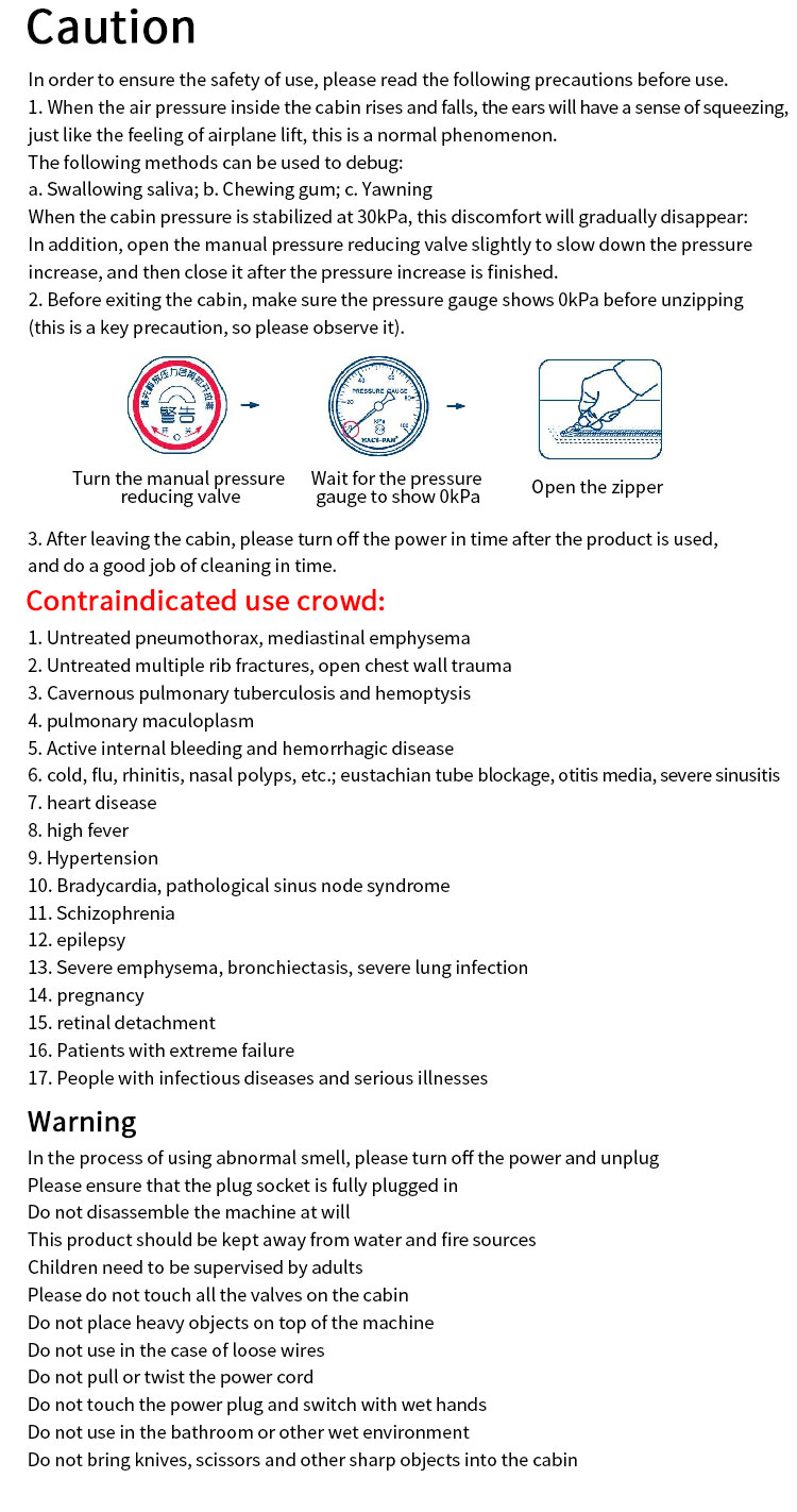ST2200 Sitting and Lying Type Portable Hyperbaric Oxygen Chamber - MACYPAN