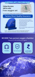 MC4000 Sitting Type Portable Hyperbaric Oxygen Chamber - MACYPAN